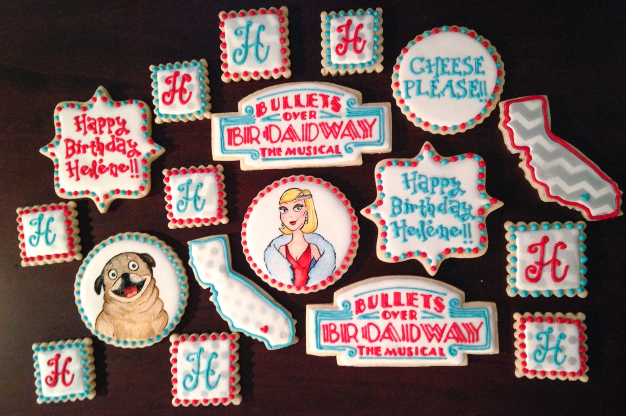 Bullets Over Broadway – THE COOKIES!!! | Erin's Artsy Sugar Cookies